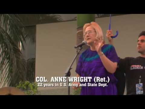 Retired Army Col. Ann Wright in Michael Moore's 'Slacker Uprising ...