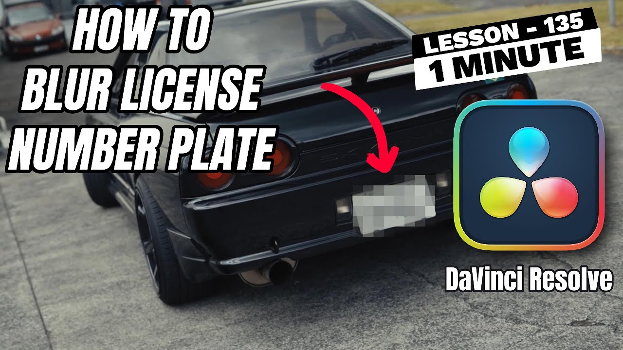 How to Blur Car License Number Plate in DaVinci Resolve - Lesson 135 ...