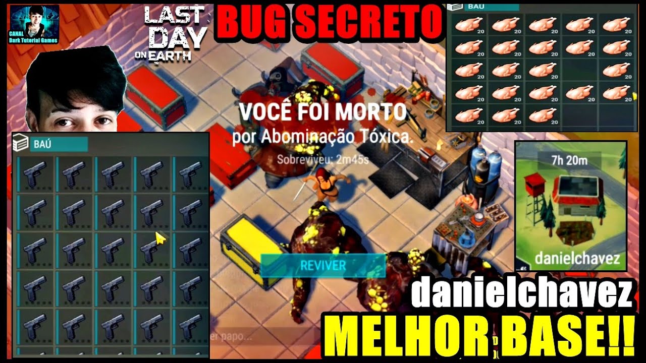 SUPER INVASÃO BASE danielchavez MUITAS ARMAS 👁 BUG DA MORTE INFINITA!! Last Day On Earth - YouTube