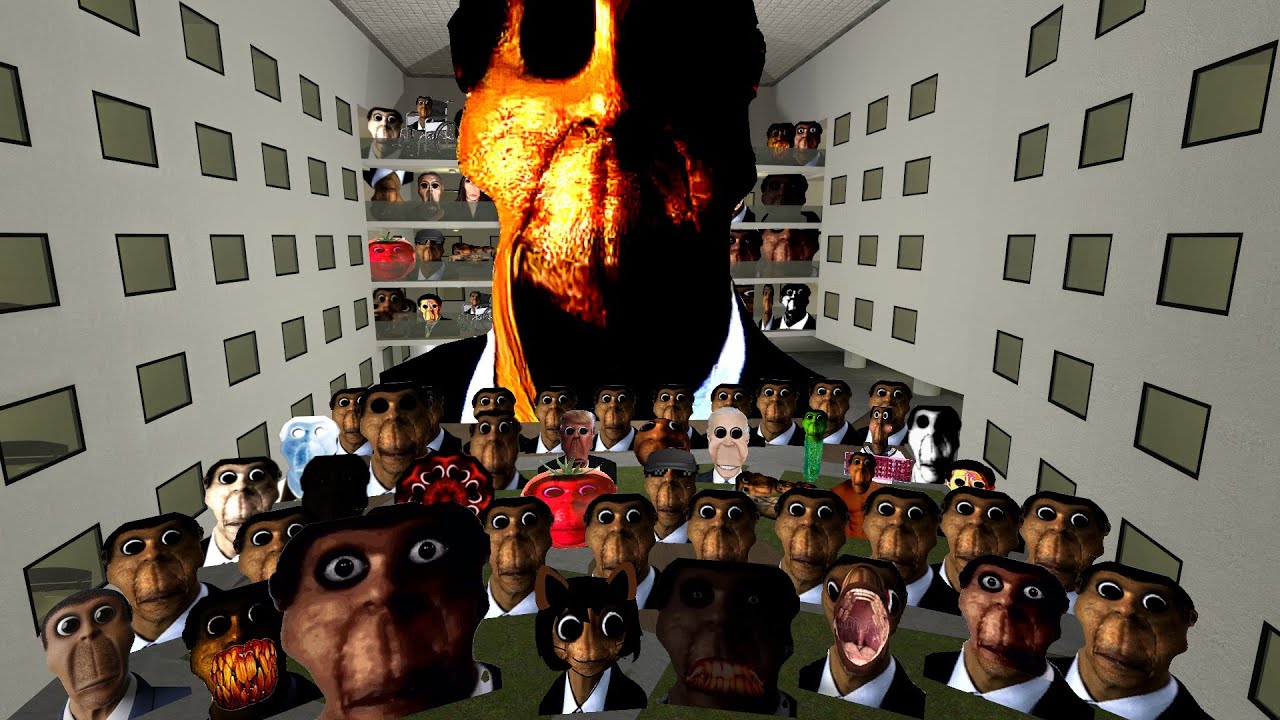 Obunga Family Nextbots Vs Big Boss Obunga Liminal Hotel Gmod !!! - YouTube