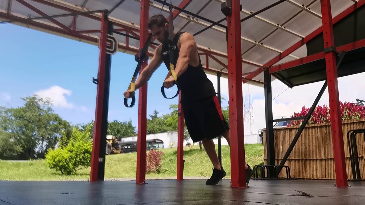 Flexión de Brazos con TRX - YouTube