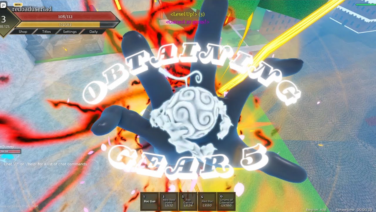 unlocking GEAR 5 in fruit battlegrounds - YouTube