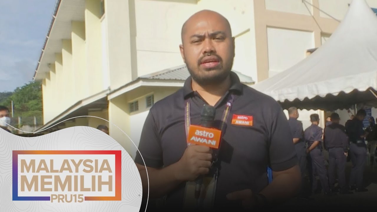 PRU15 | Proses pengundian awal ATM dan PDRM di IPD Raub - YouTube