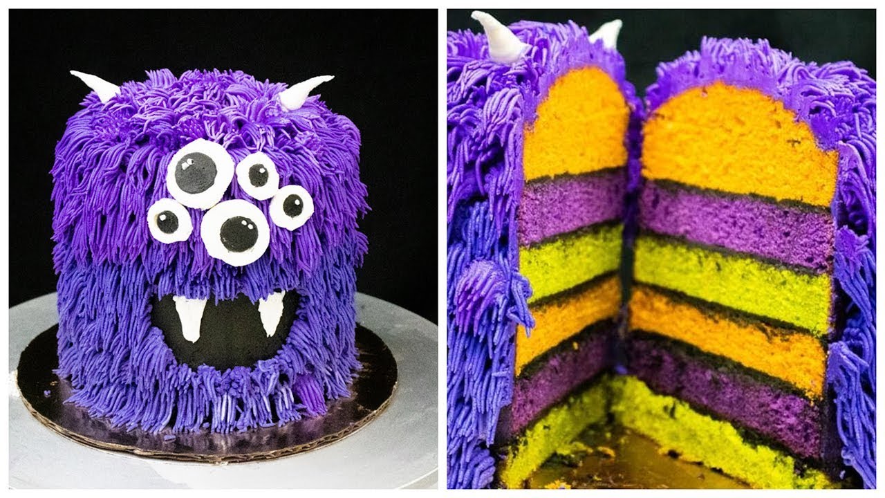 How To Make A Monster Cake! | Tutorial - YouTube