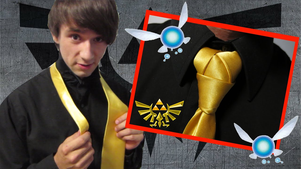 How To Tie A Necktie Zelda Triforce Knot - YouTube