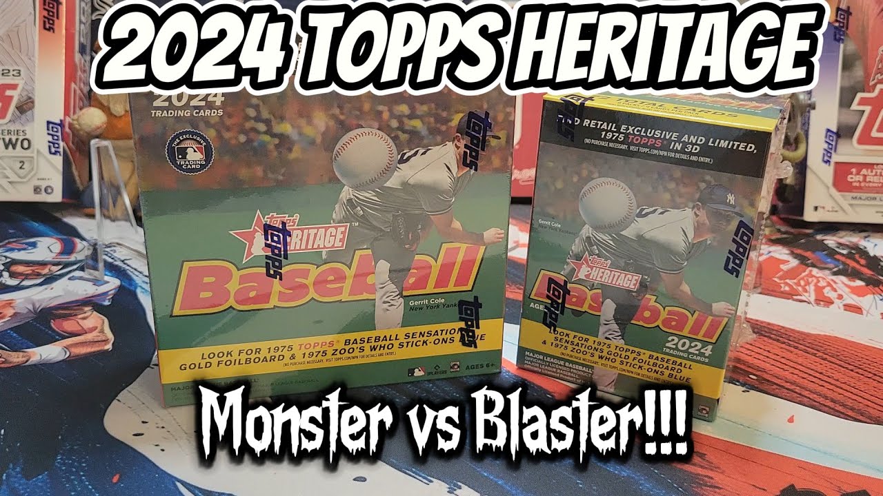 2024 Topps Heritage Baseball Review!! ** Blaster vs Monster Box ...