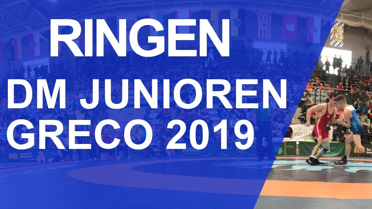 RINGEN DM Junioren 2019 - 97kg Finale Patrick Neumaier vs. Karl Marbach ...