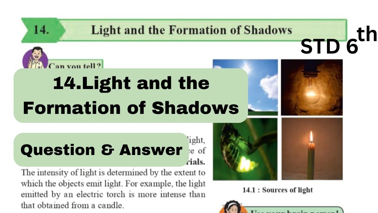 14 Light and Formation of Shadow | Maharashtra board 6th Science ...