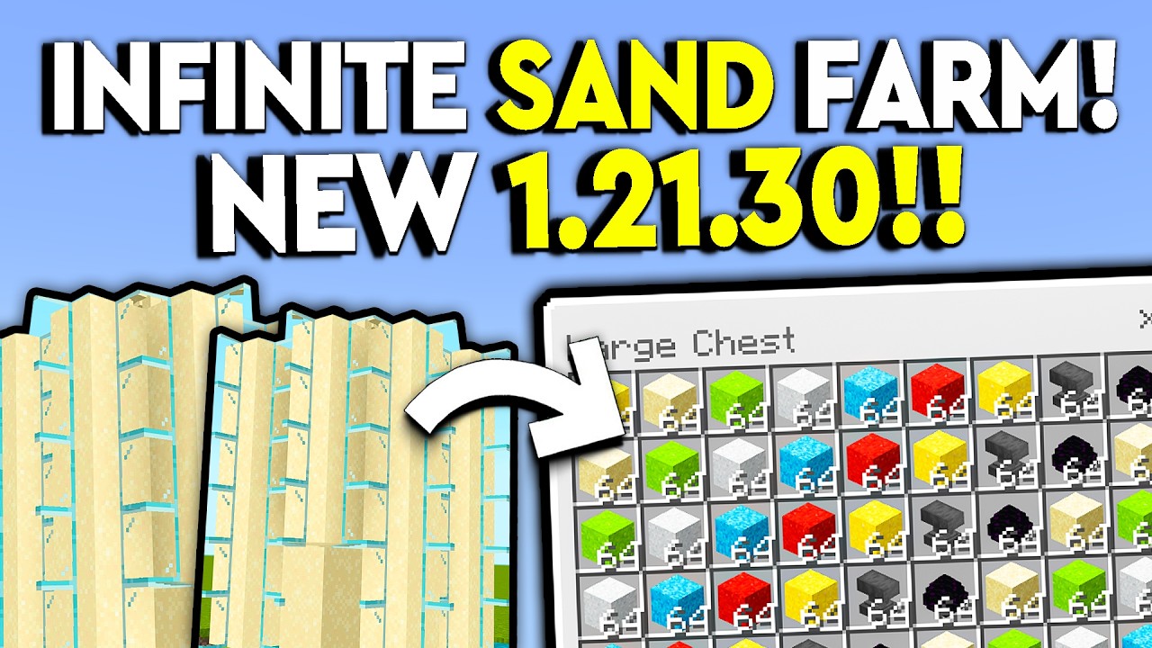 BEST 1.21 GRAVITY SAND FARM Minecraft Bedrock MCPE/Xbox/PS4/Nintendo ...