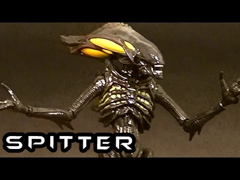 Hiya Alien SPITTER Figure Review - YouTube