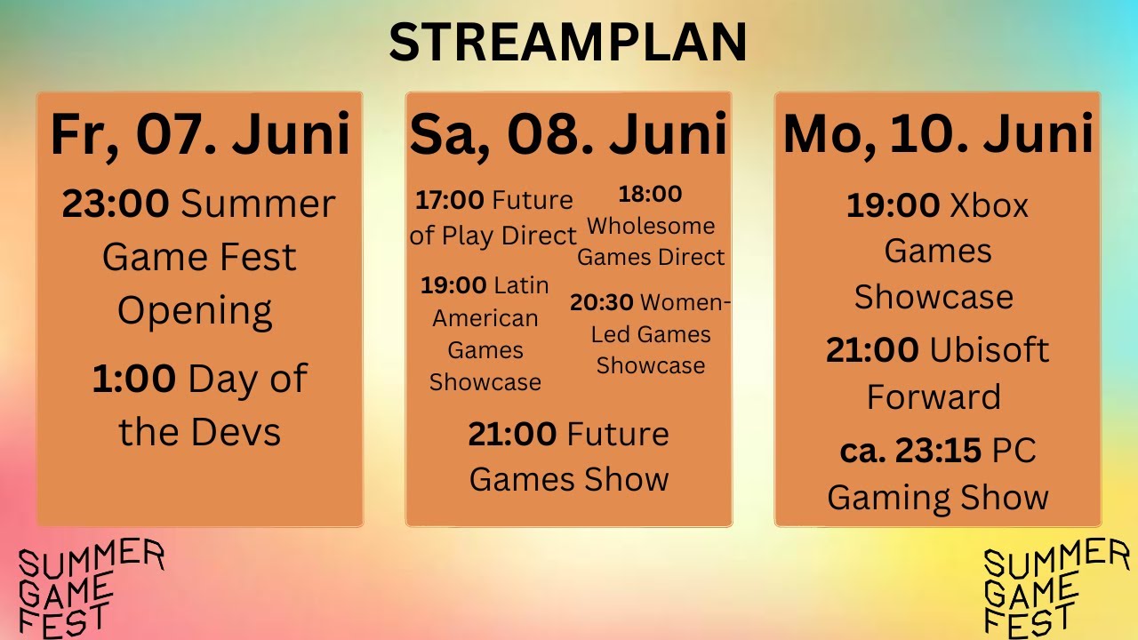 Streamplan Summer Game Fest 2024 - YouTube