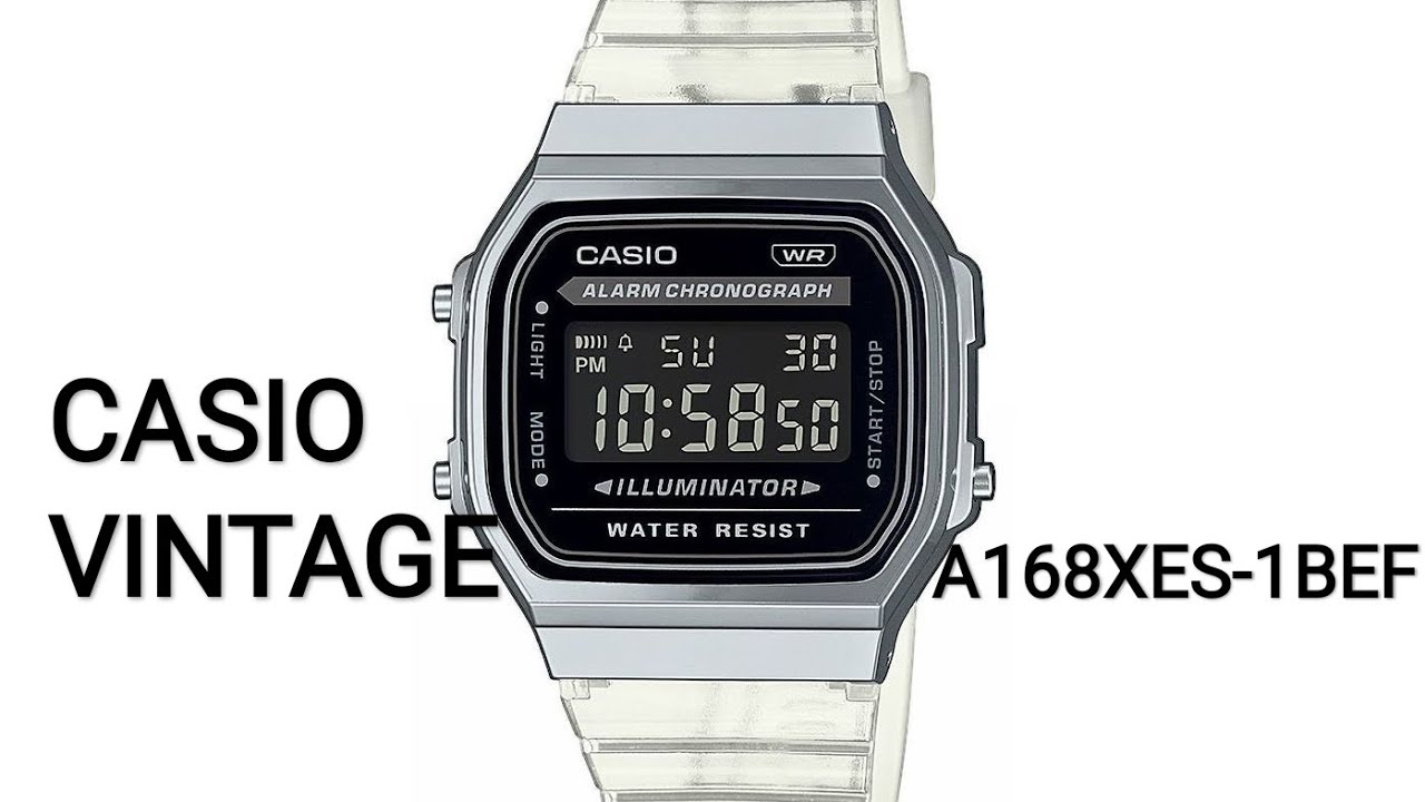 UNBOXING CASIO VINTAGE A168XES-1BEF - YouTube