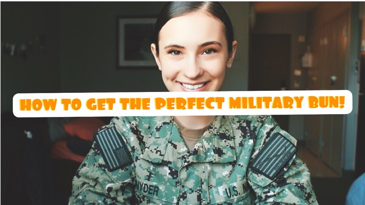 HOW TO GET THE PERFECT MILITARY BUN! - YouTube