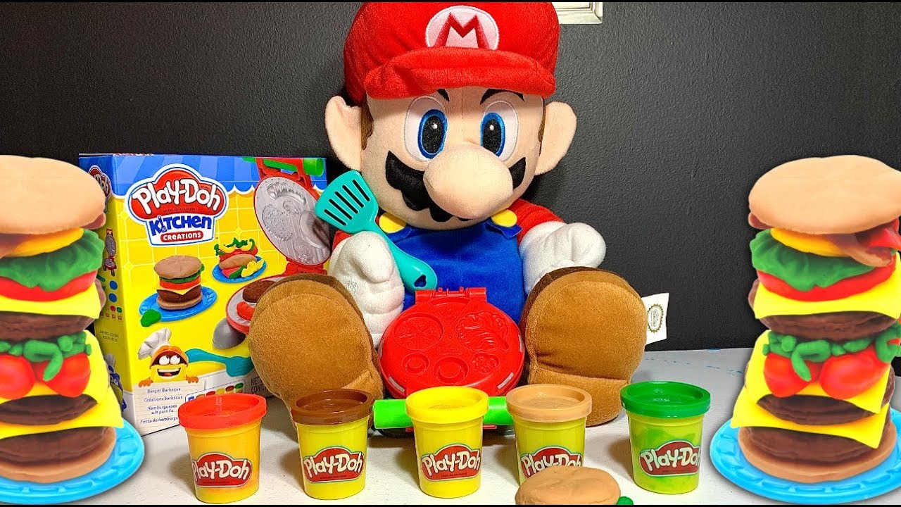 Super Cooking with Mario - Burgers make him sleepy! - YouTube