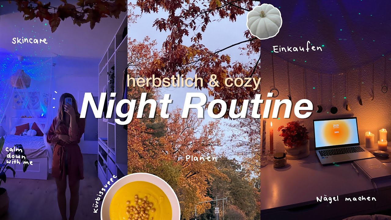 Fall Night Routine I cozy & herbstlich - YouTube