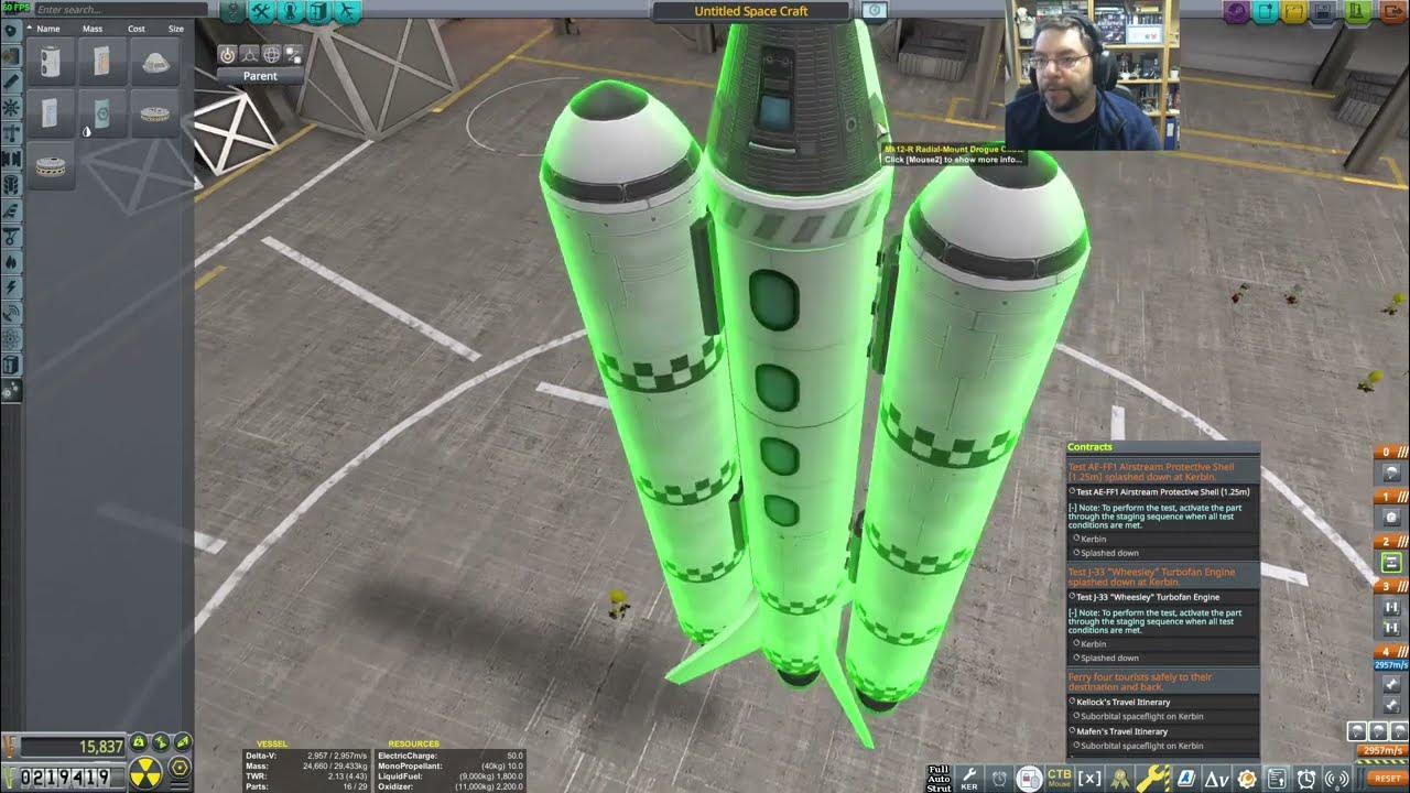 Kerbal Space Program S2E2 Career - back to KSP re-learning everything - YouTube