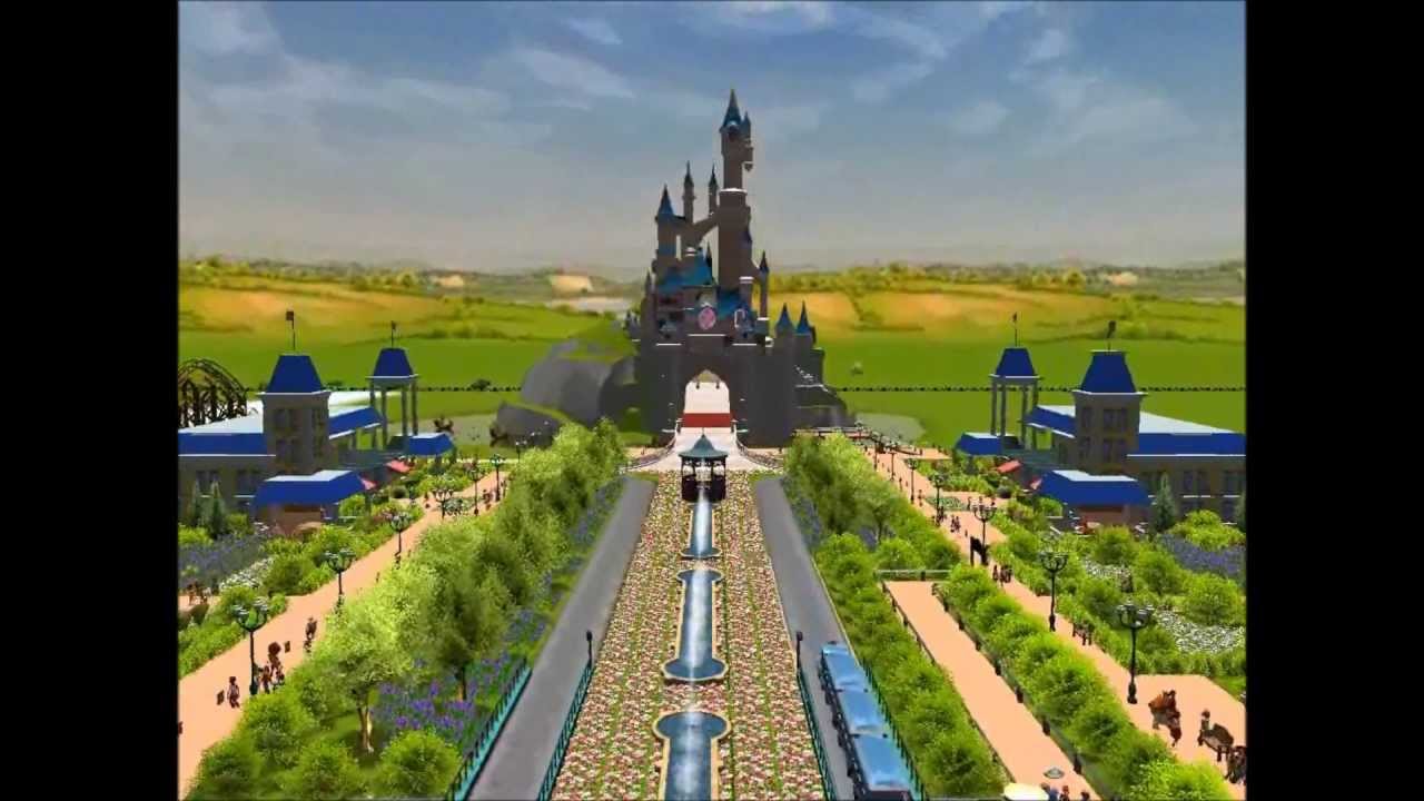 [rct3] disney frontierland - YouTube