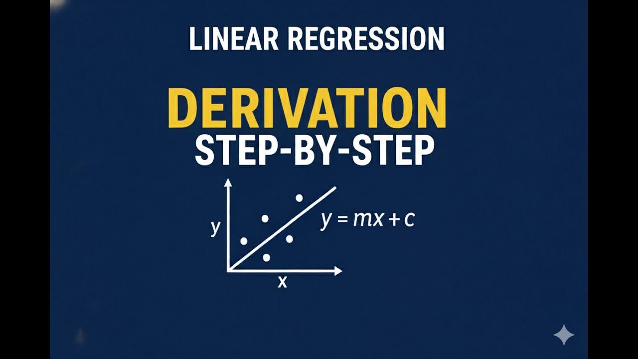 Linear Regression from Scratch | Deriving b0 & b1 (OLS Explained Step ...