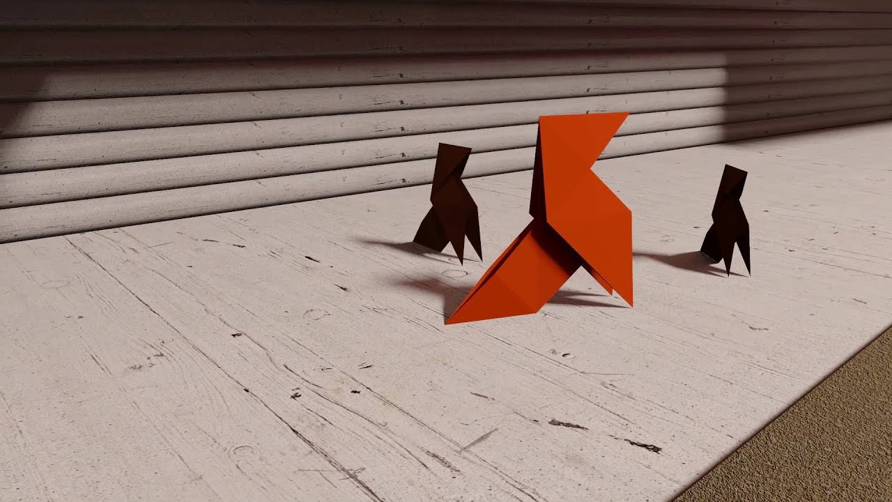 Origami - Brigher3D animation - YouTube