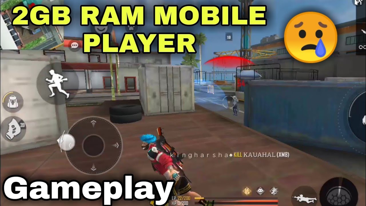 2b ram Mobile Player gameplay 😢 || Hedshot practice in training ground ...