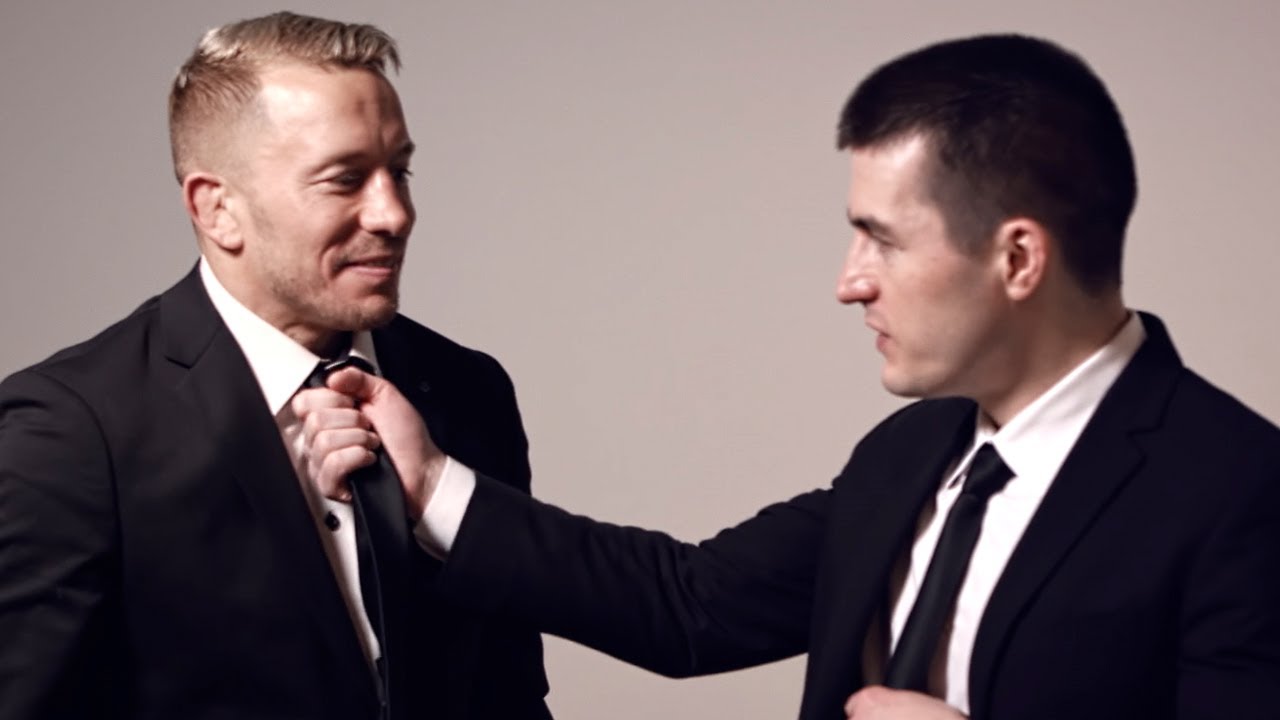 Georges St-Pierre vs Lex Fridman: Clip-on tie in a street fight - YouTube