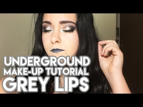 UNDERGROUND makeup tutorial - GREY LIPS - YouTube