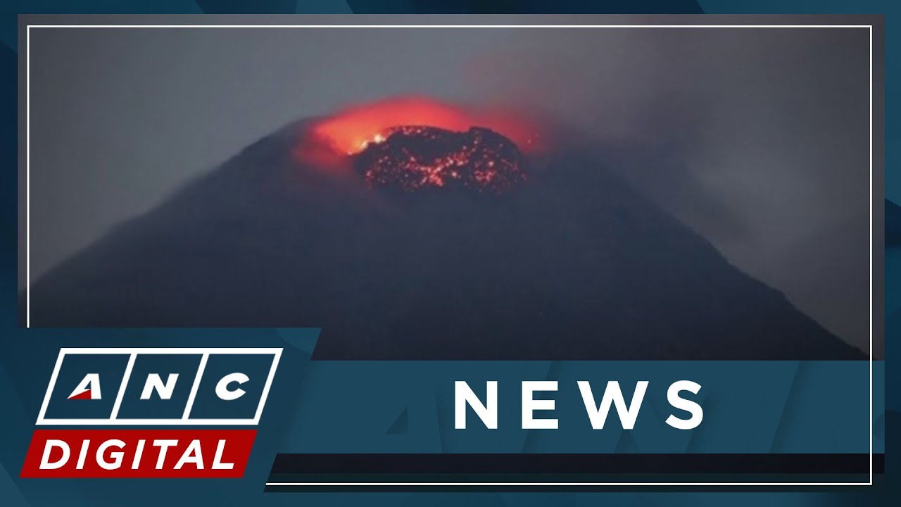 PHIVOLCS: Mayon volcano erupting but not yet hazardous | ANC - YouTube
