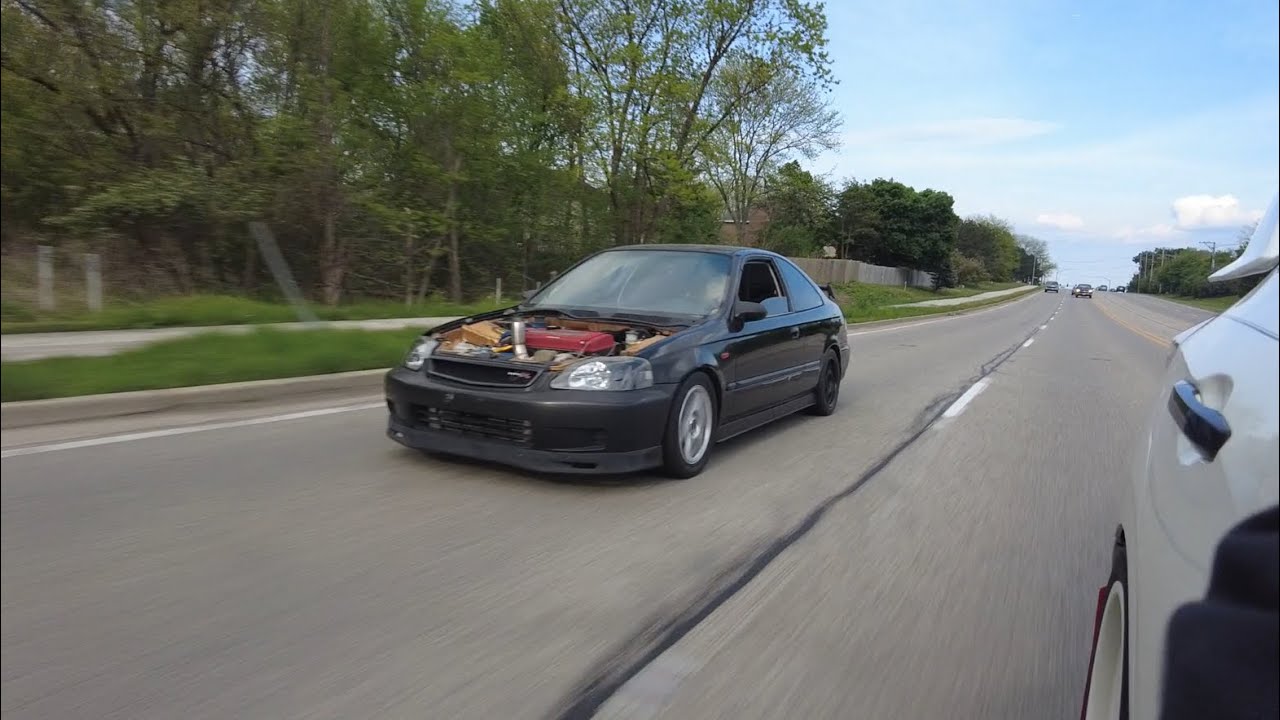 BOOSTED B18 SWAPPED CIVIC(rollers)+vlog - YouTube