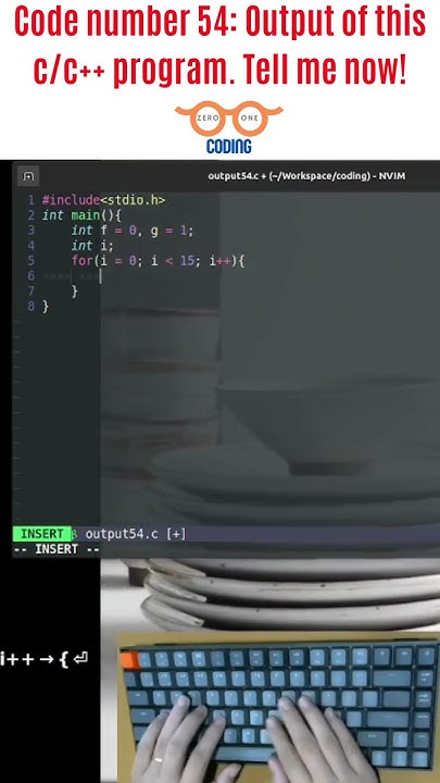 Code number 54: Output of this c/c++ program. Tell me now! #shorts #programming #coding #c - YouTube