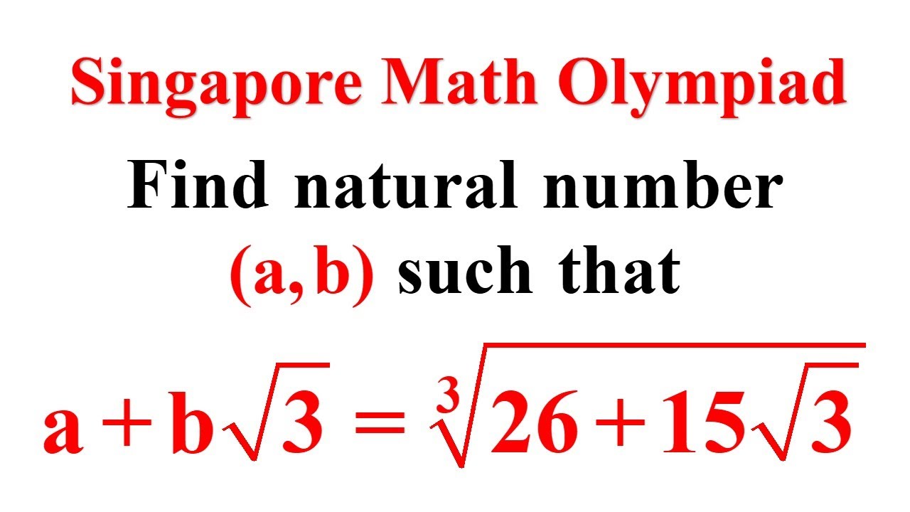 Singapore Mathematical Olympiad (SMO) | Math Olympiad Question - YouTube