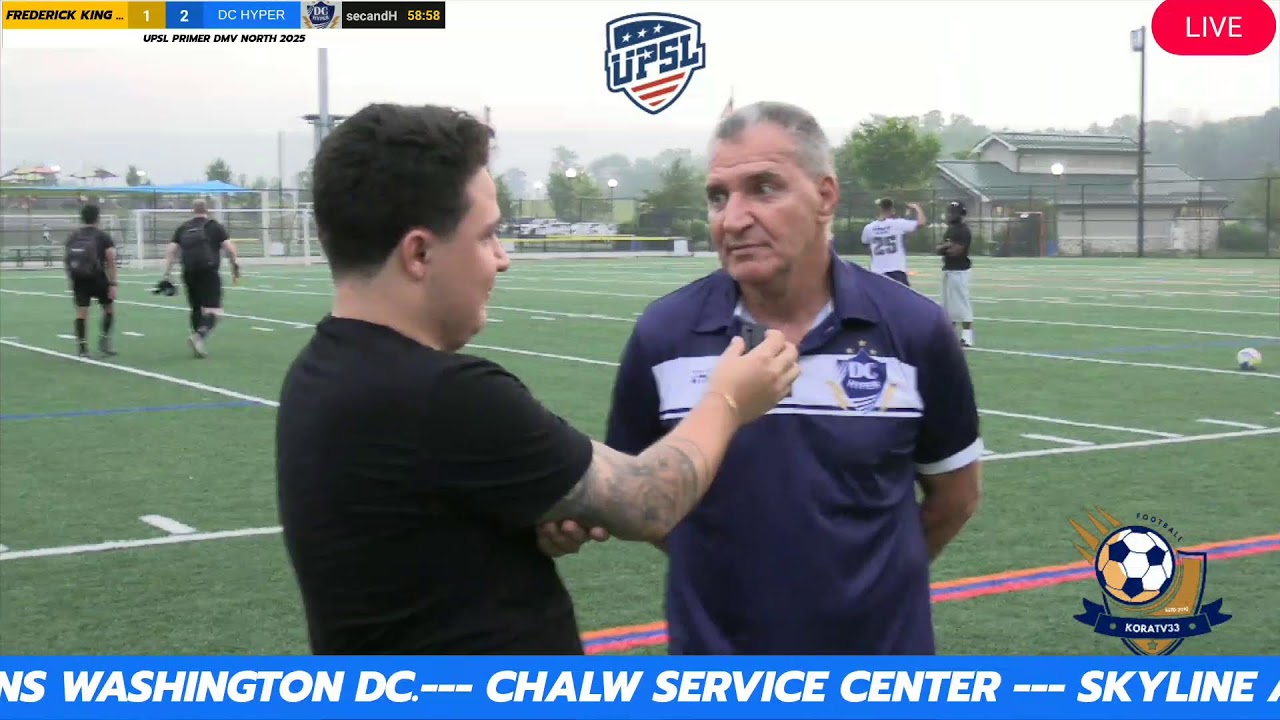 FREDERICK KING FC VS DC HYPER UPSL PREMIER DMV NORTH 2025 - YouTube