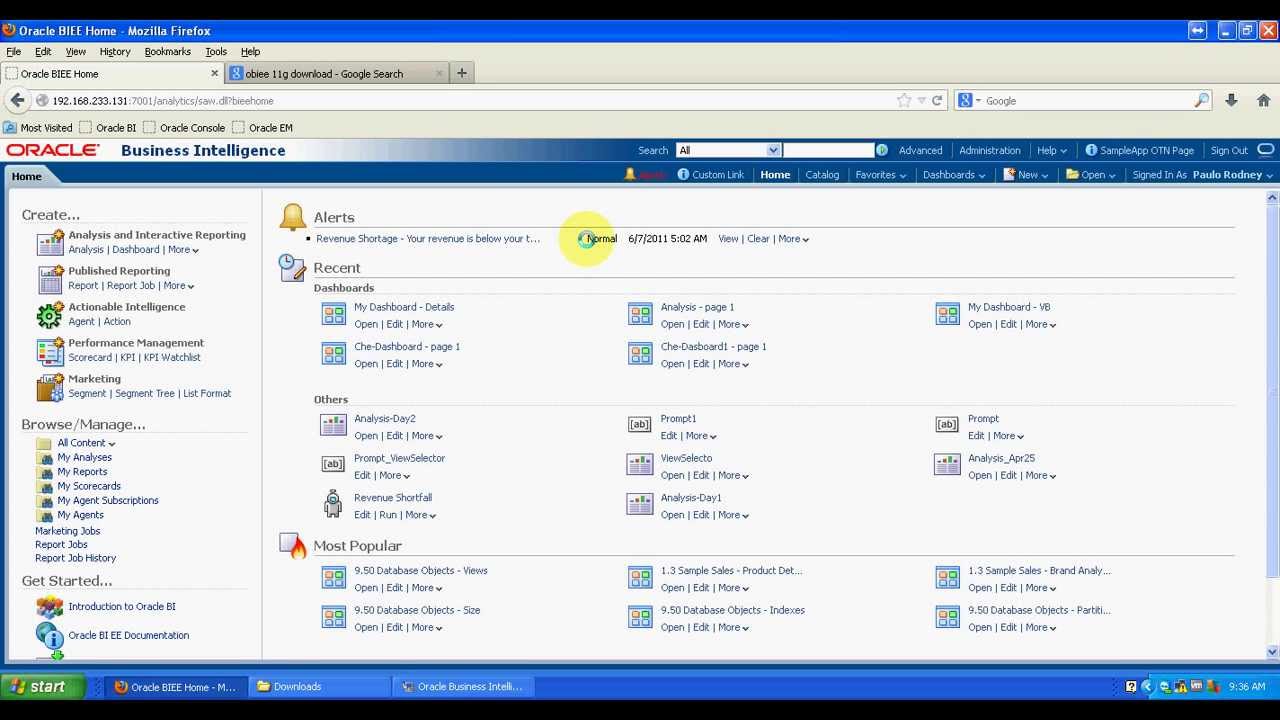 OBIEE11g AdminTool Install - YouTube