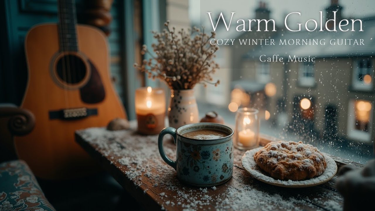 Peaceful Winter Guitar Background Music | Gentle Acoustic Cafe ...