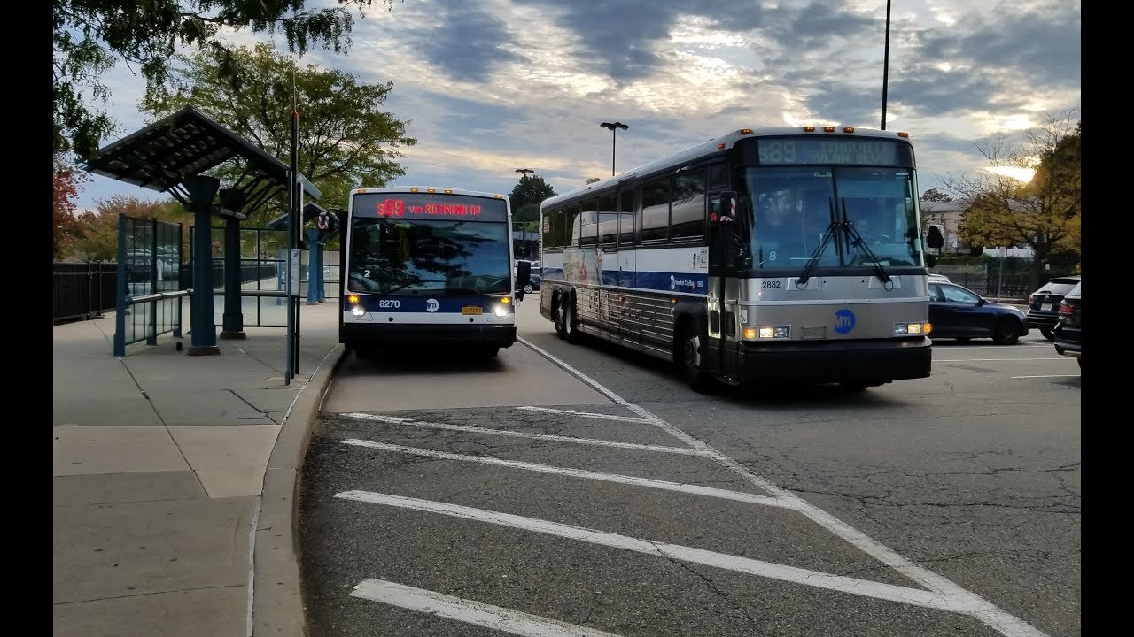MTA NYC Bus: MCI D4500 [#2882] & Nova Bus LFS [#8270] S89 LTD Bus ...