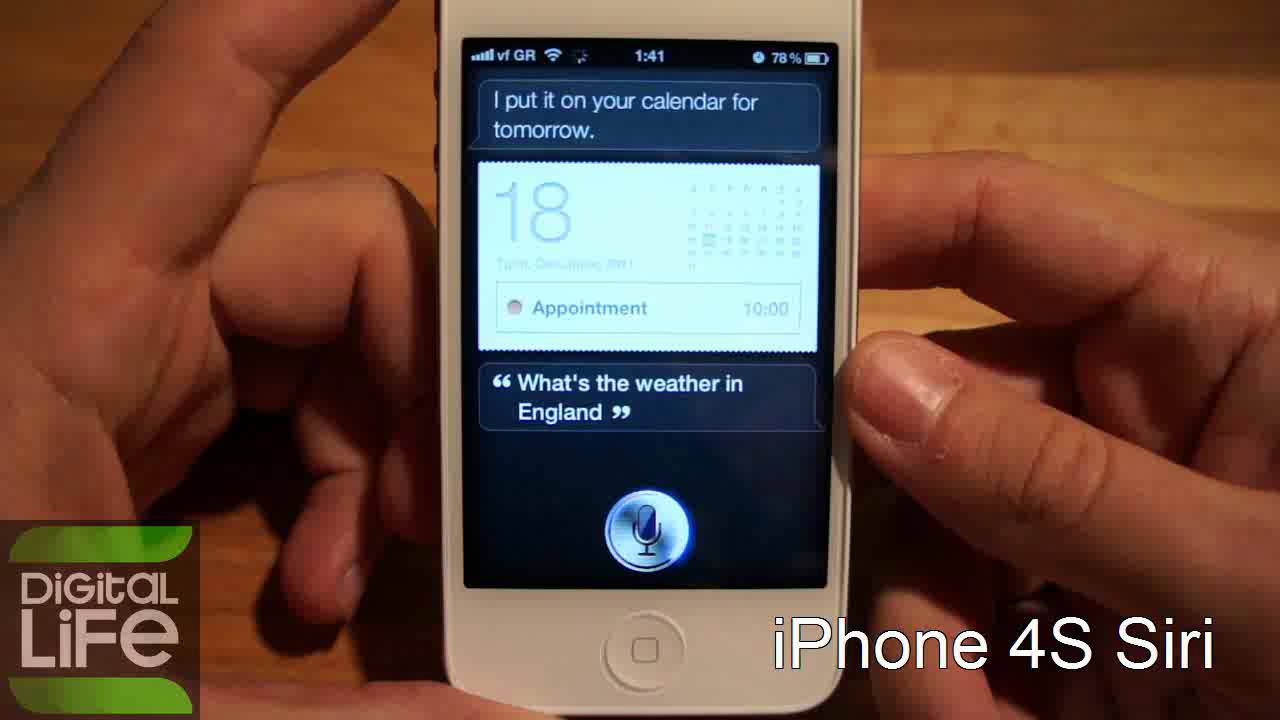 iPhone 4S Siri (GREEK) 2.asf - YouTube