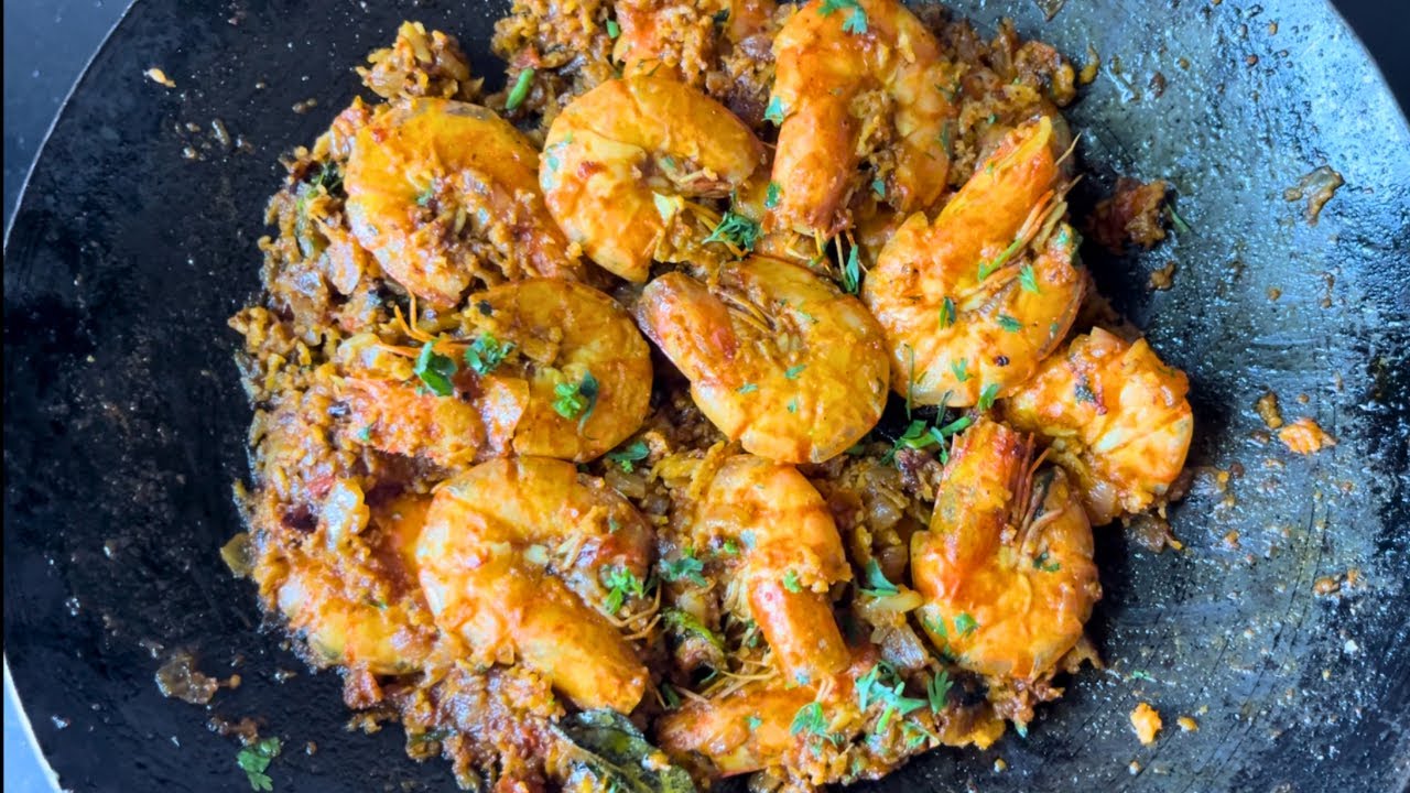 Prawns sukka fry | Prawns fry | kolambi fry | zinga sukka | seafood ...