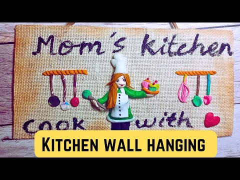 Easy Kitchen wall decor ideas/DIY kitchen wall hanging craft ideas ...