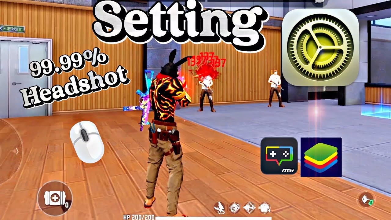 SECRET SETTINGS : To Get 99% Headshots I Bluestacks 5 l Msi 5 (4K ...