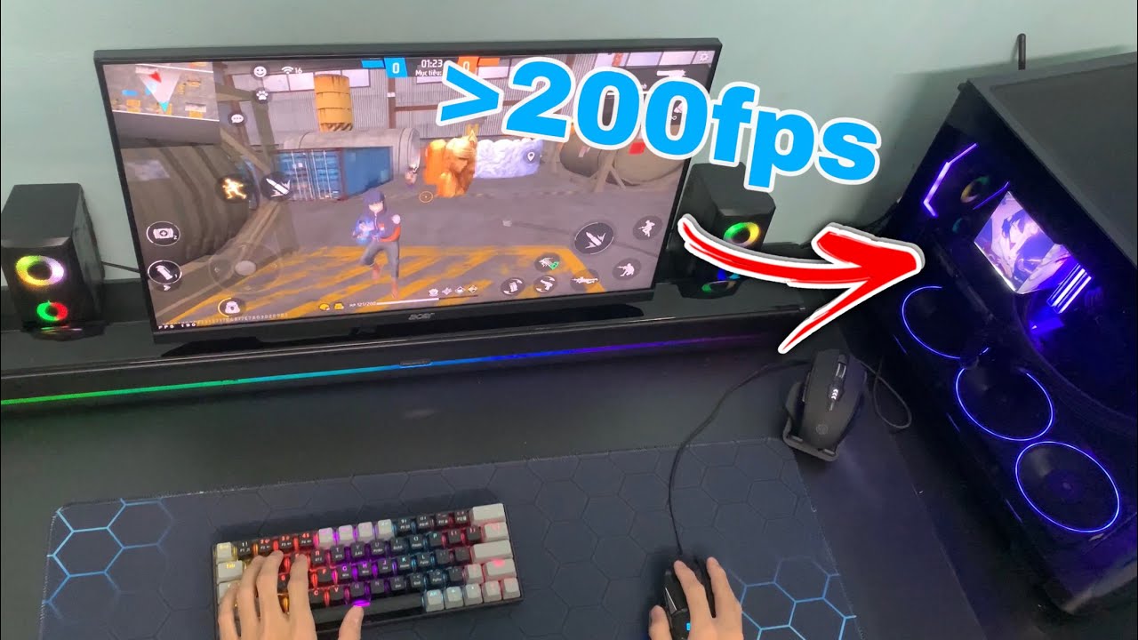 FREE FIRE MAX SETTING PC 220 FPS 4k video - YouTube