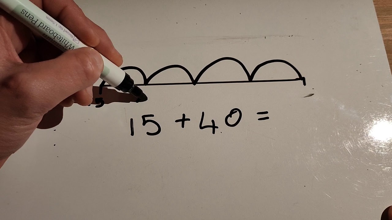 Year 2 Maths Using a number line part 1 - YouTube