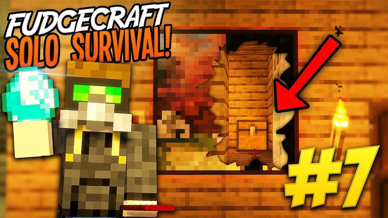 Hiding My DIAMONDS In a Secret Room - Fudgecraft Solo Survival #7 ...