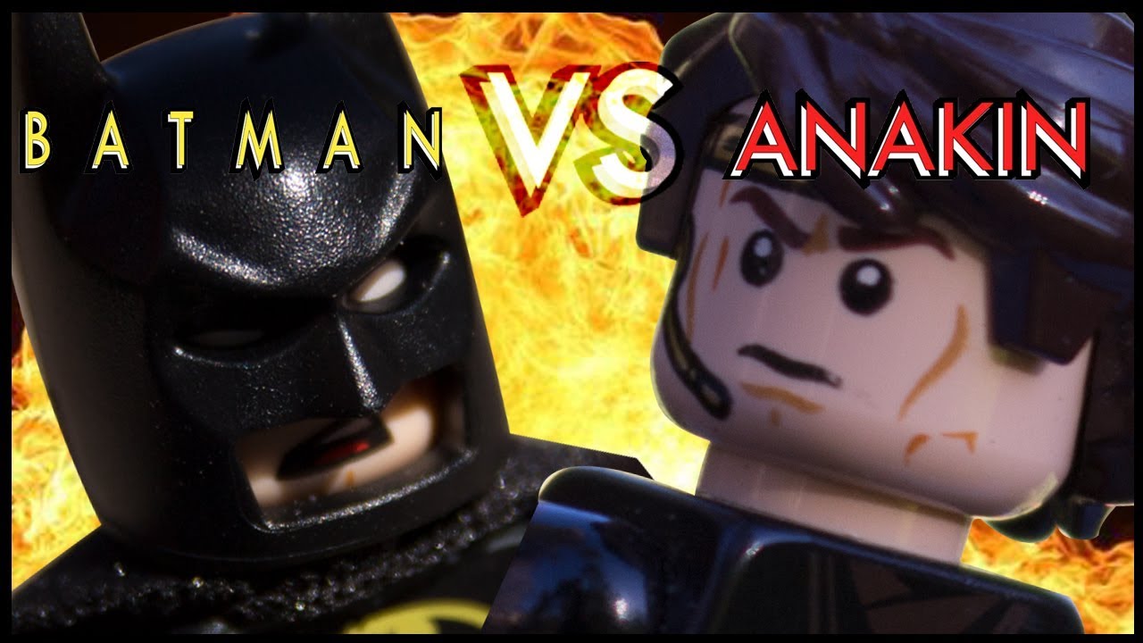 Batman vs. Anakin Stop Motion Fight - YouTube