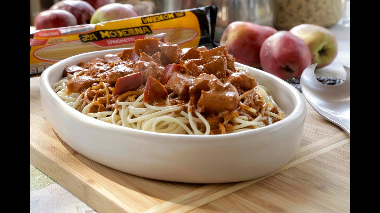 Spaghetti al chile ancho - Cocina con Conexión - Espagueti - YouTube