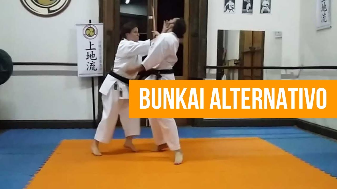 Bunkai alternativo de Sechin: Morote nukite, hiza ate. - YouTube