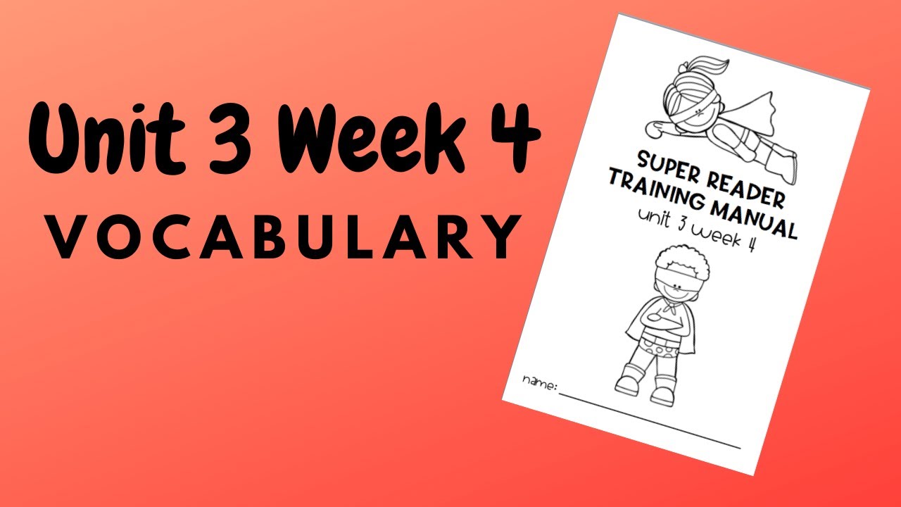 Unit 3 Week 4 Vocab - YouTube