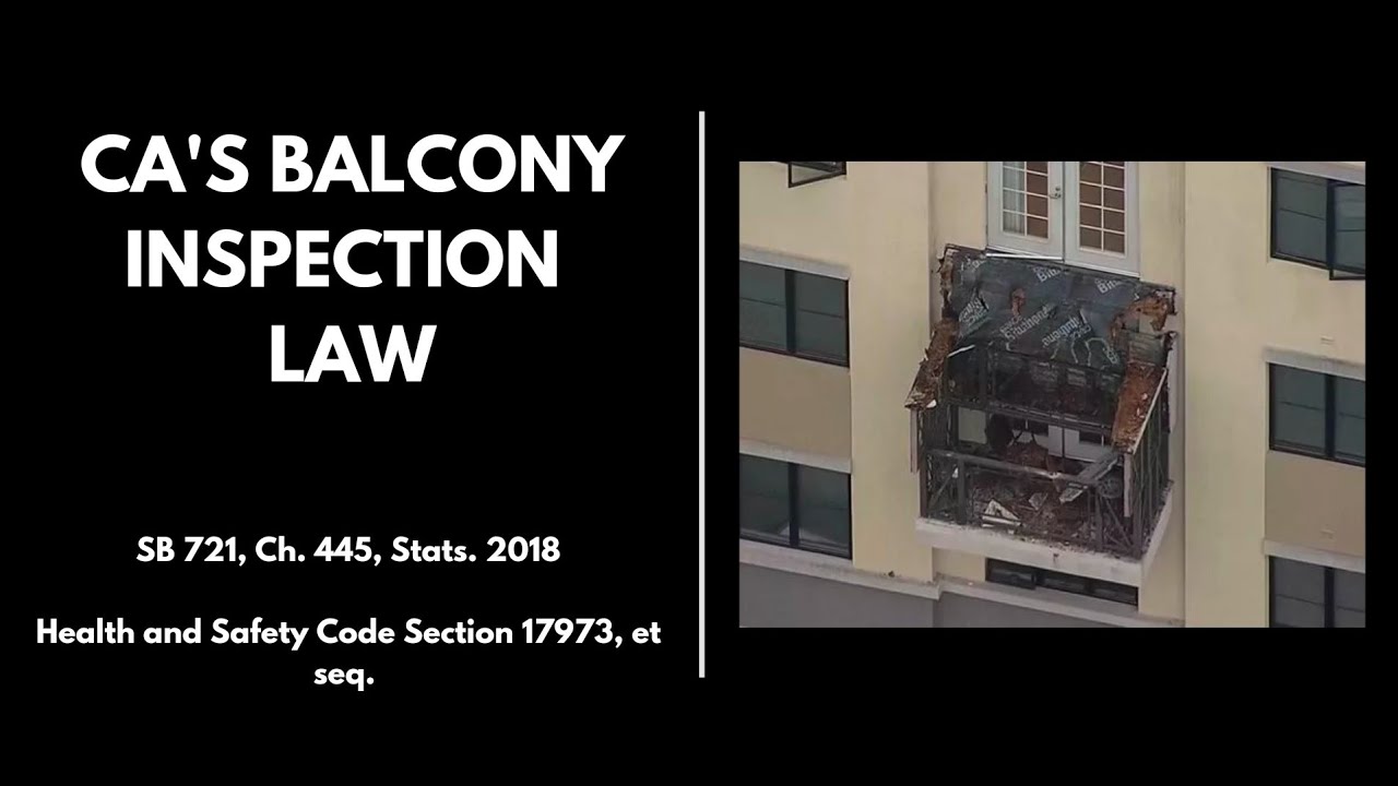 For Landlords CA's New Balcony Inspection Law & Requirements - YouTube