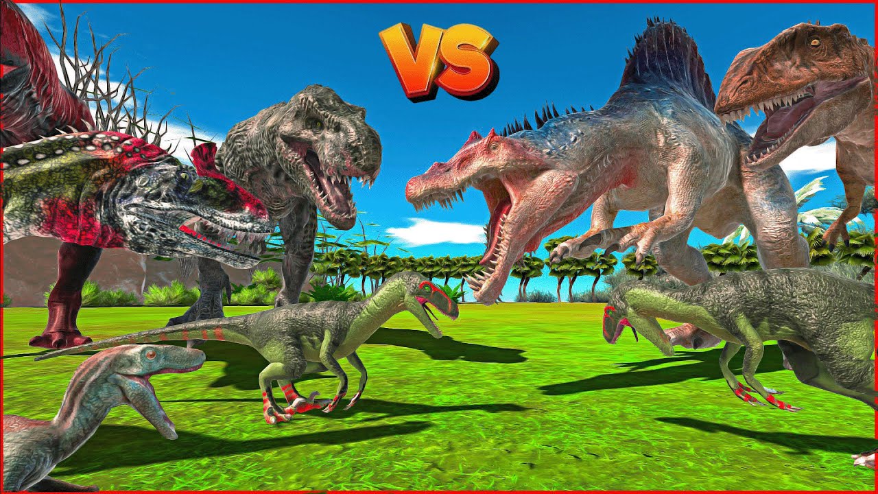 EPIC BATTLEFIELD Dinosaurs FIGHT - ARBS Animal Revolt Battle Simulator ...