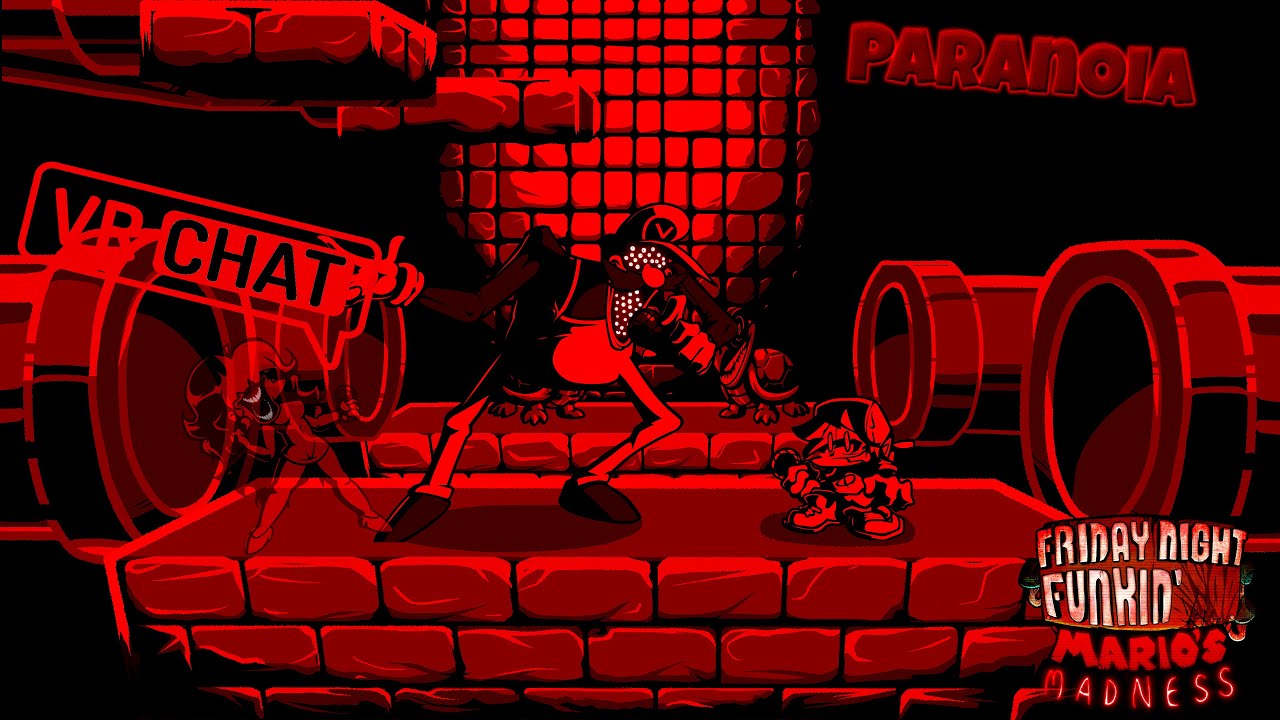 FNF Mario Madness V2 | Paranoia [VR Chat Edition #19] - YouTube