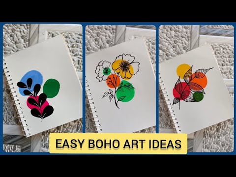 3 EASY BOHO ART IDEAS🤗👍 - YouTube