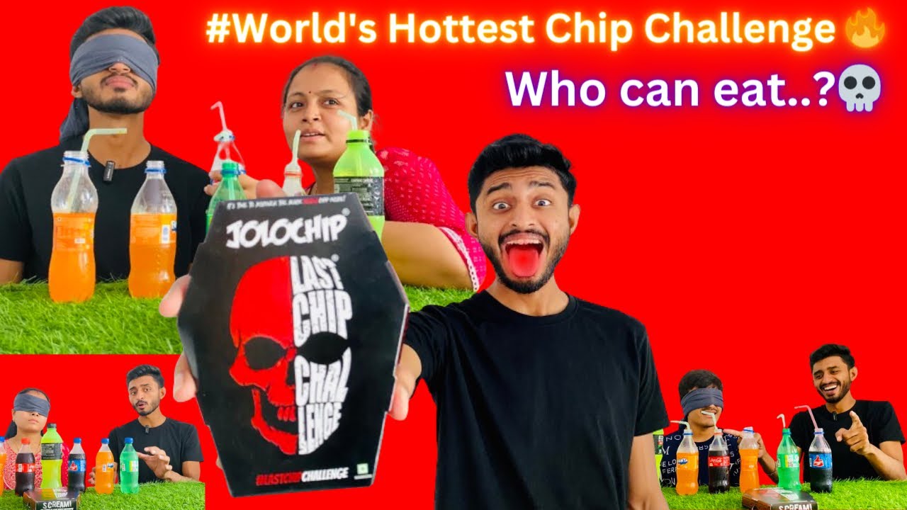 Blindfolded JOLO CHIP Challenge 💀|| World's hottest Chip Challenge 🔥 ...